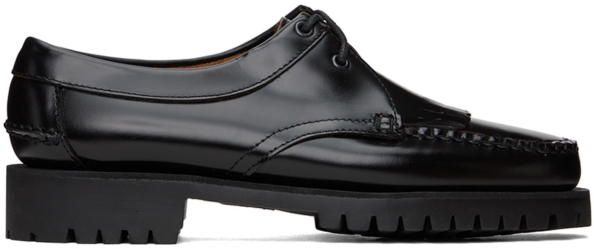 Sebago Black James Fringe Lug Oxfords Sebago