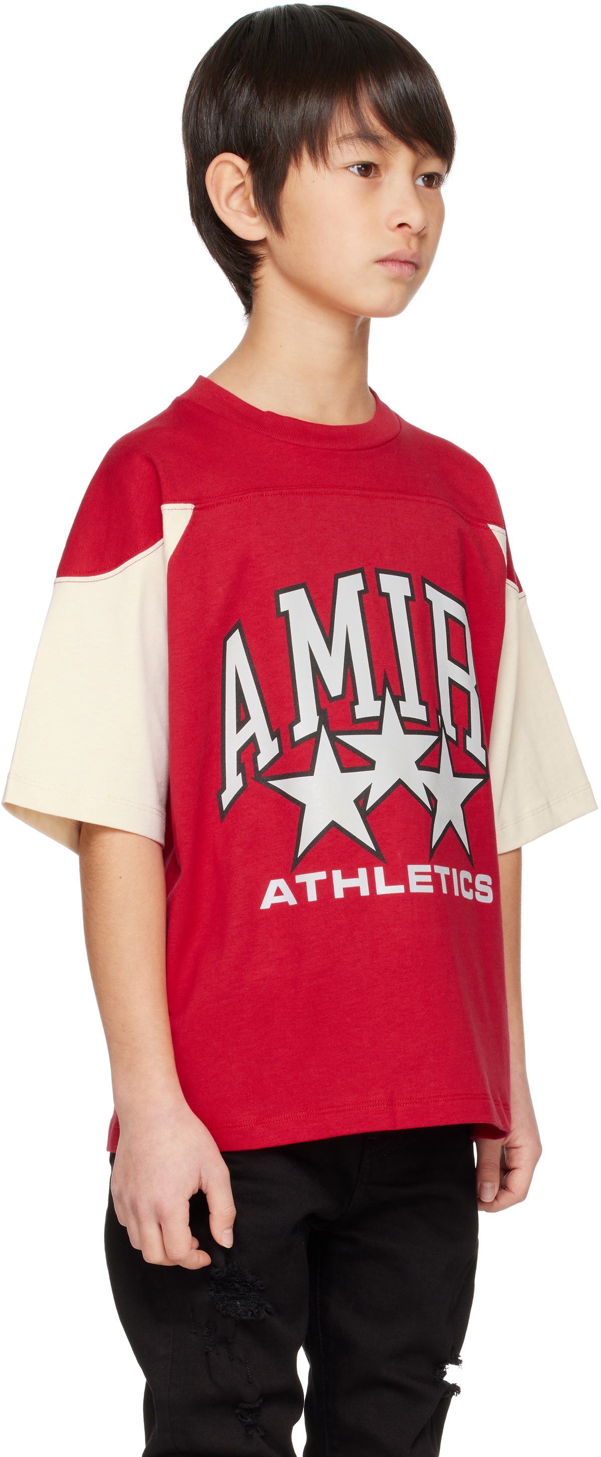 AMIRI Kids Red Amiri Star T-shirt Amiri