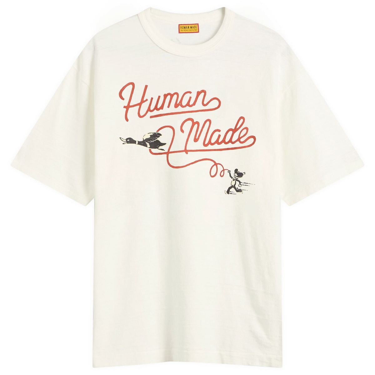 Human Made Men's Rope Script T-Shirt in White Human Made