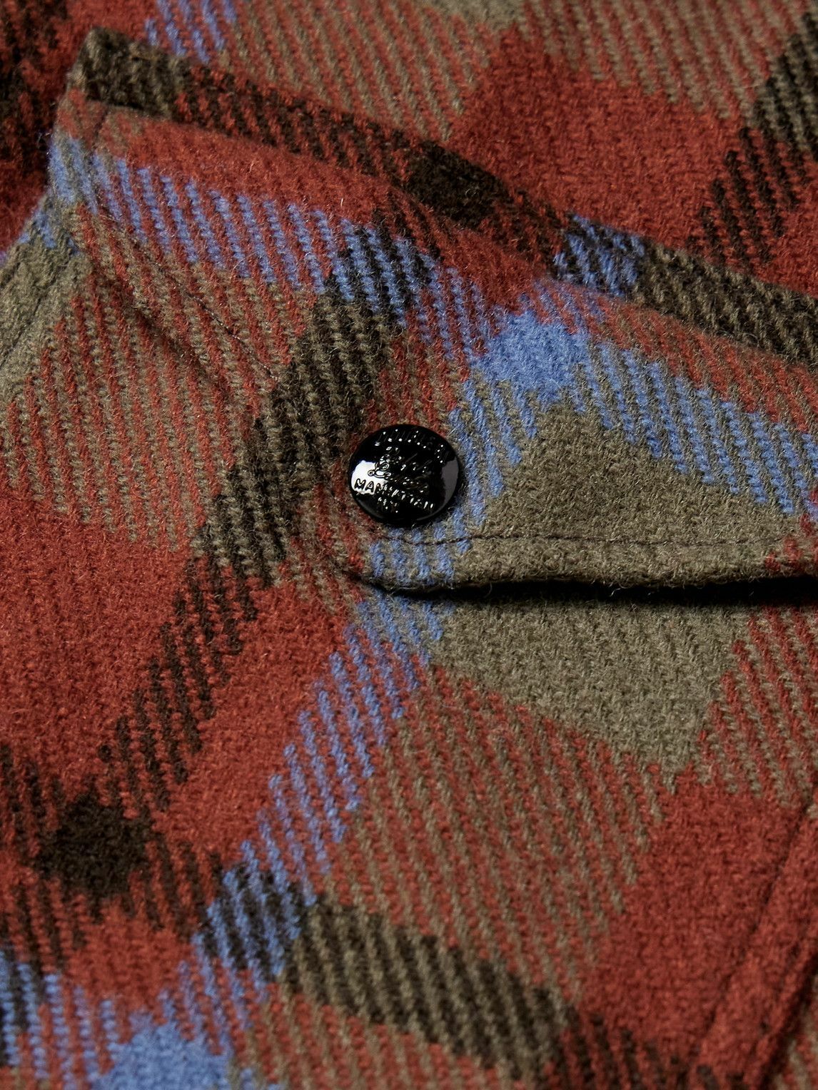 RRL - Ace Cruiser Checked Wool-Flannel Overshirt - Red RRL