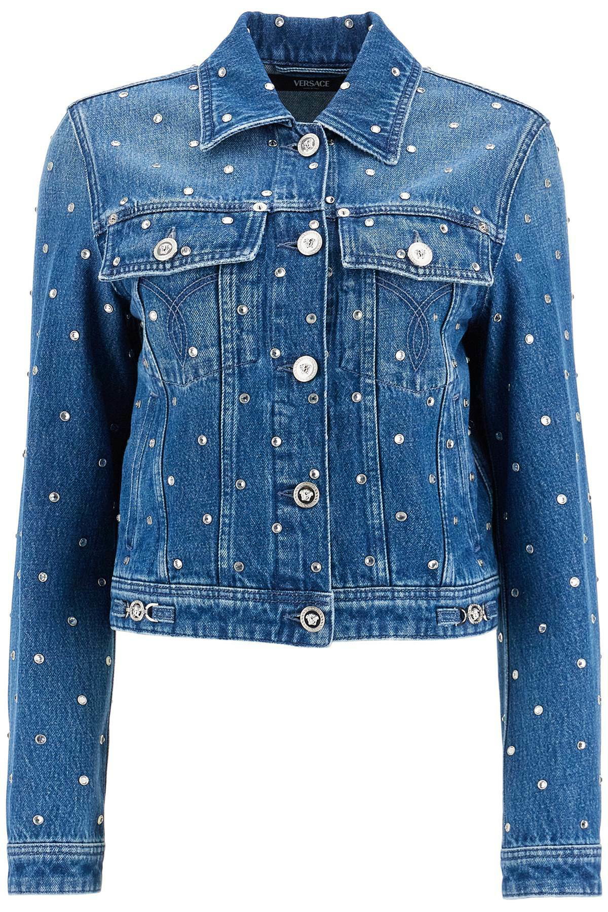 VERSACE 'starry sky denim jacket Blue Versace