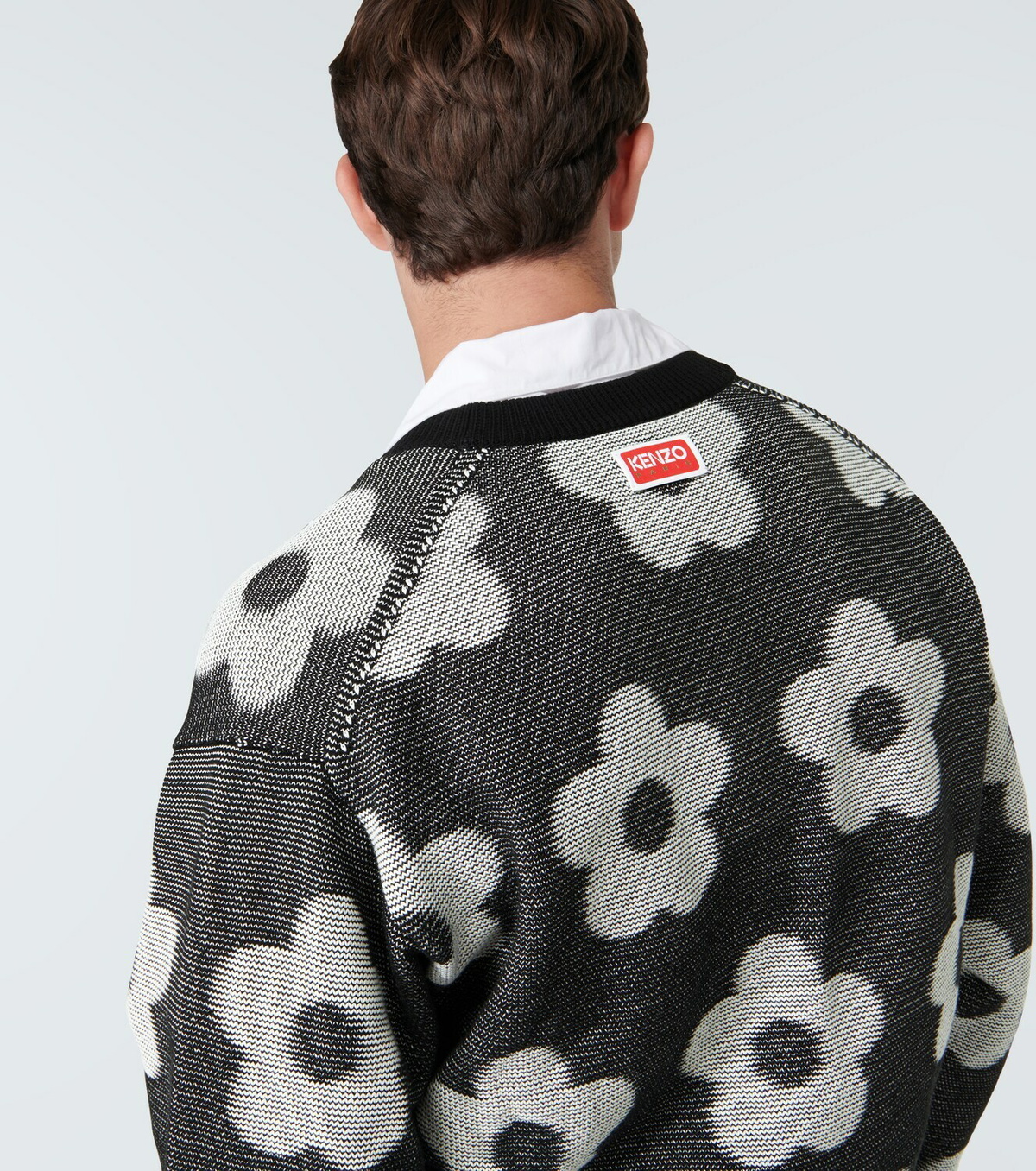Kenzo Flower Spot cotton jacquard cardigan Kenzo