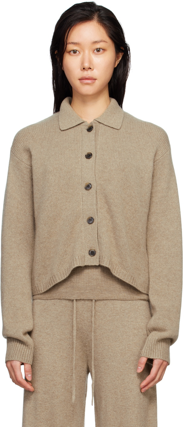 Lisa Yang Beige Lenny Cardigan Lisa Yang