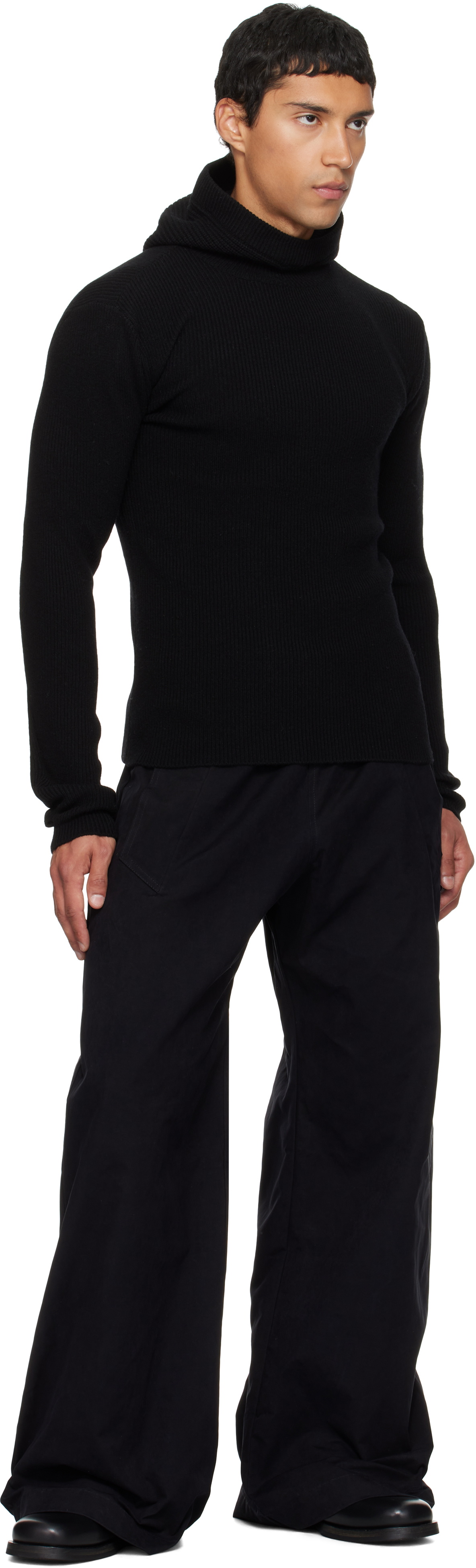 EGONlab Black Drawstring Track Pants EGONlab
