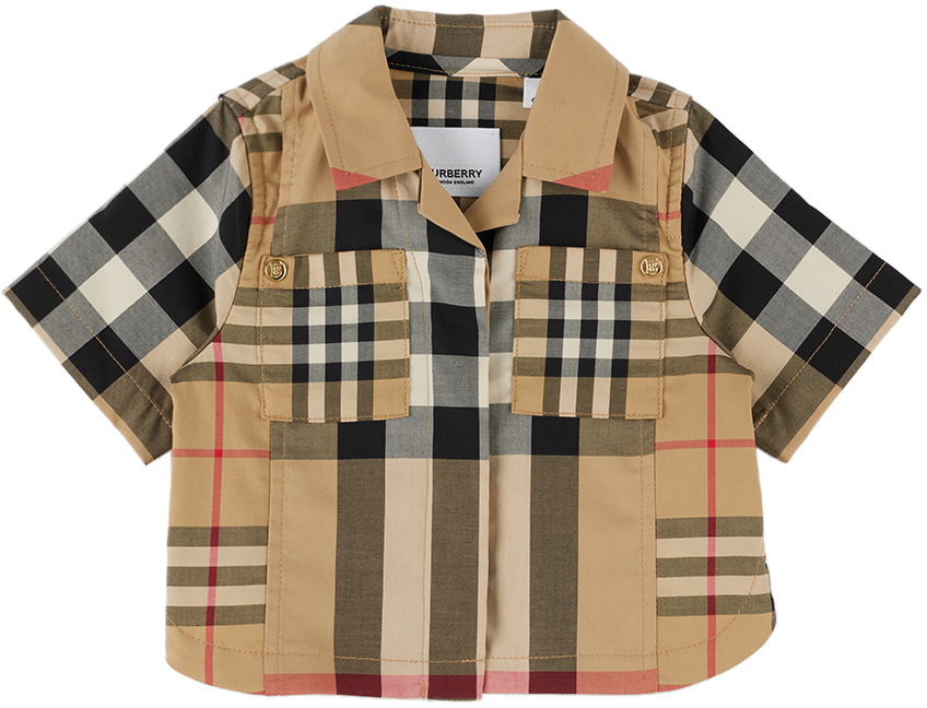 Burberry Baby Beige Check Shirt Burberry