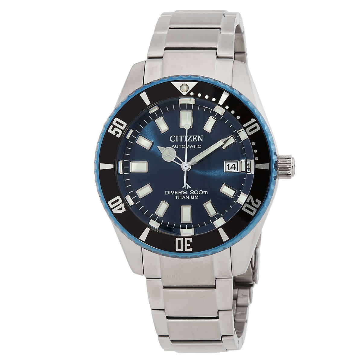 Citizen Promaster Marine Automatic Blue Dial Mens Watch NB6026-56L Citizen