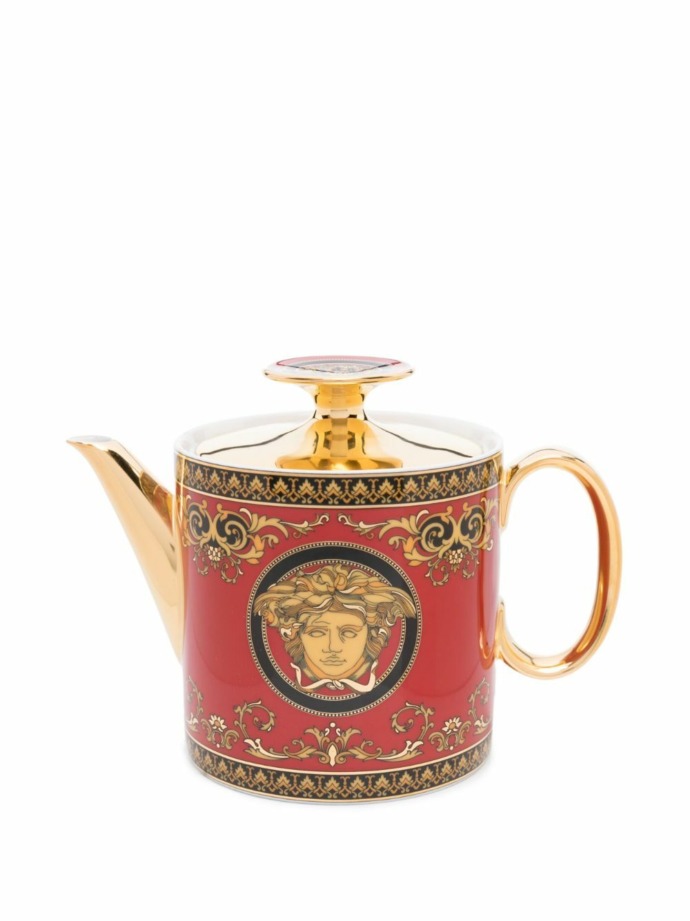 Versace Red Medusa Ceramic Teapot Versace