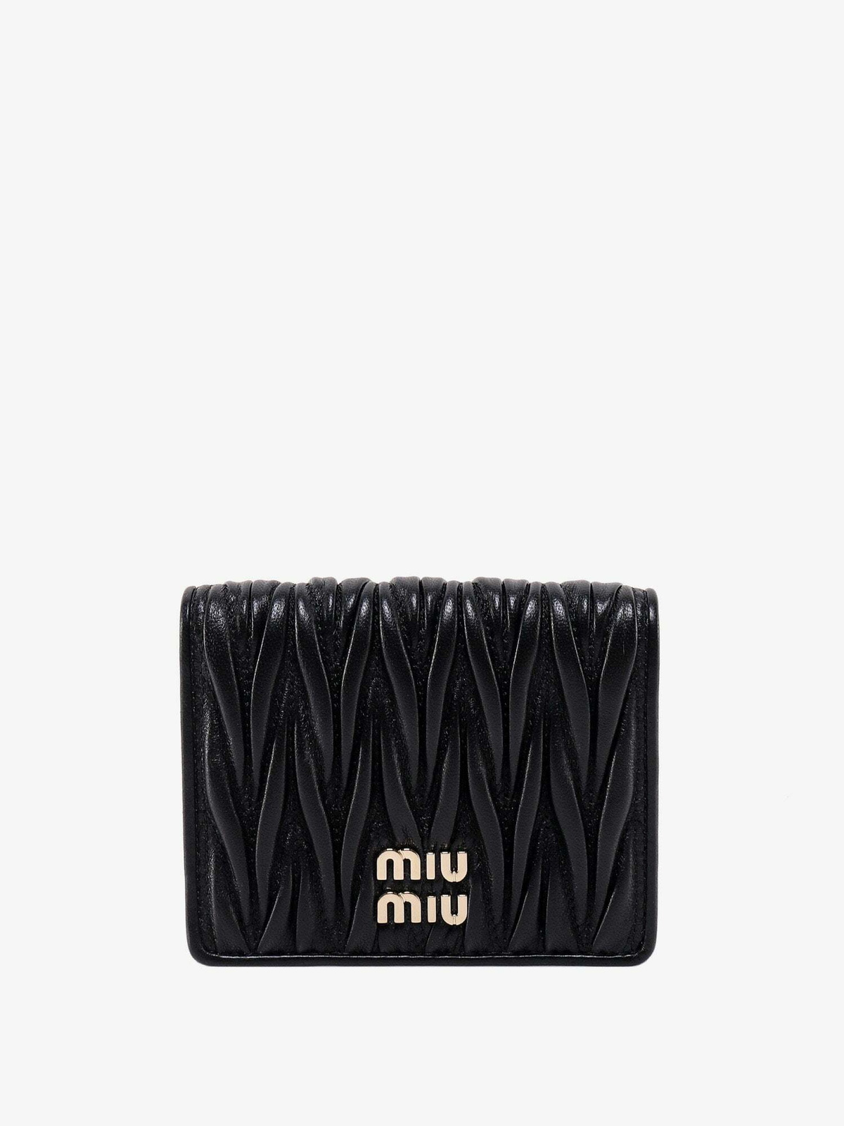 Miu Miu Wallet Black Womens Miu Miu
