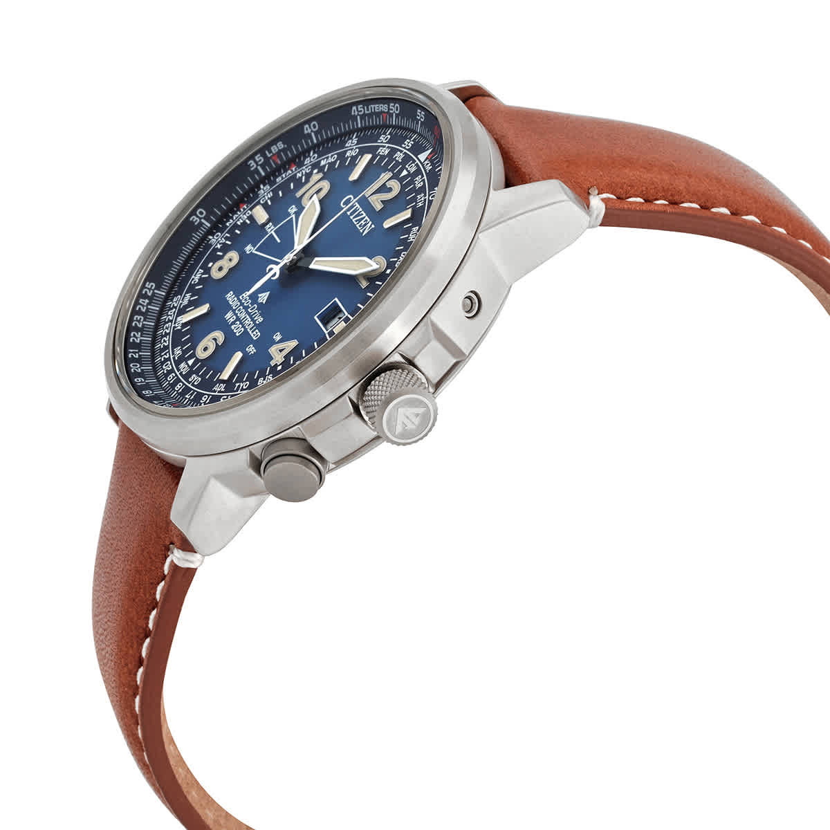 Citizen Eco-Drive Promaster Sky Perpetual World Time Blue Dial Mens ...