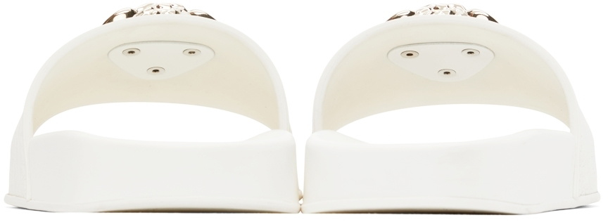 Versace White Palazzo Slides Versace