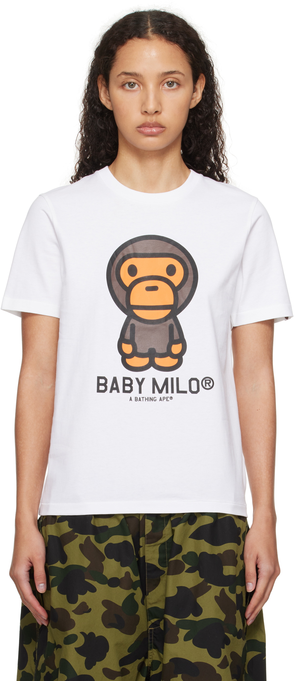 BAPE White Baby Milo T-shirt A Bathing Ape