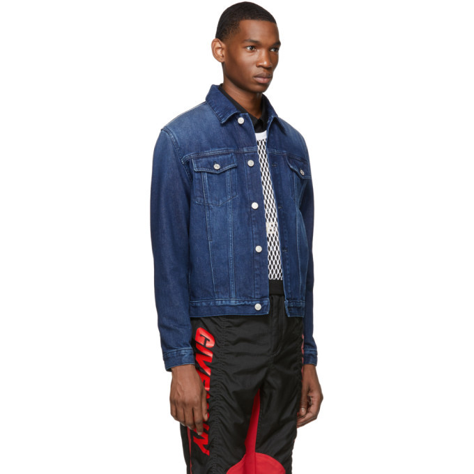 Givenchy Blue Denim Logo Jacket Givenchy