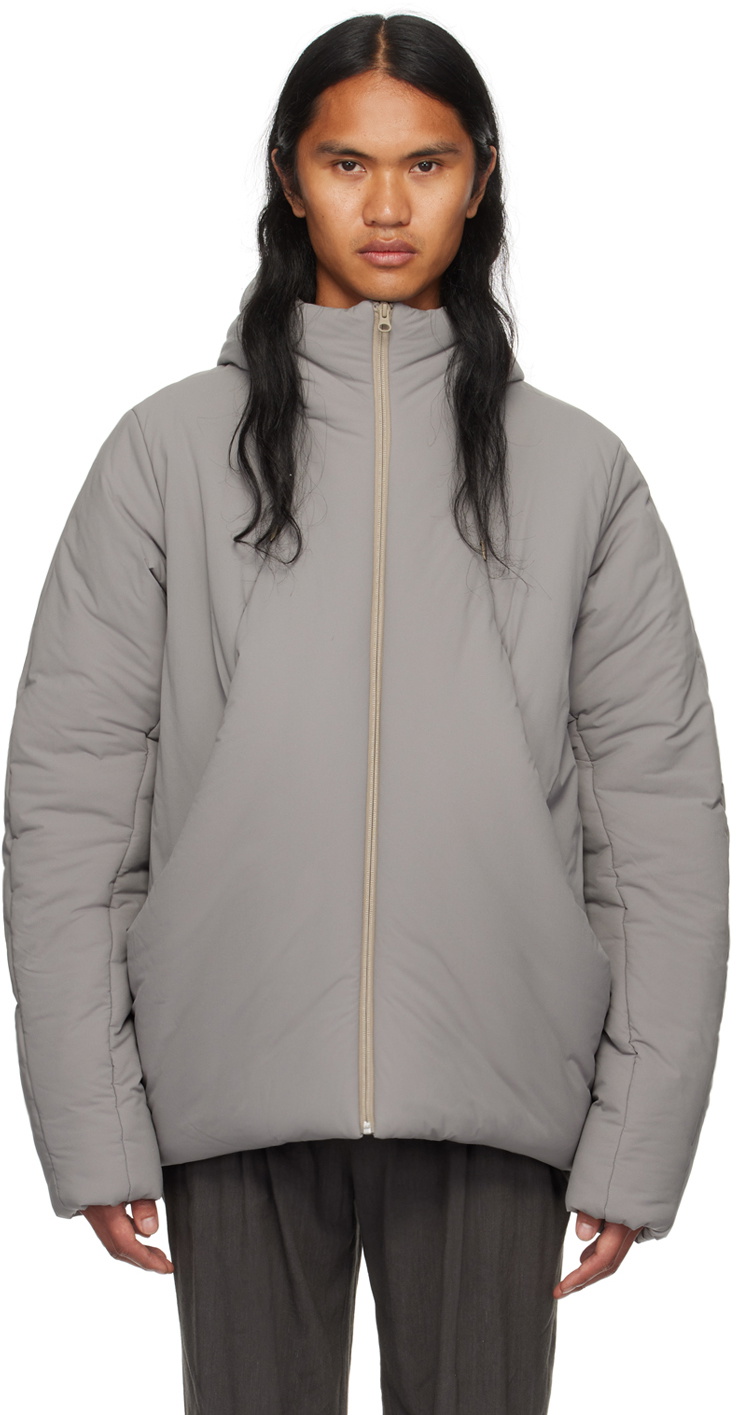 Hyein Seo Gray Funnel Neck Jacket Hyein Seo