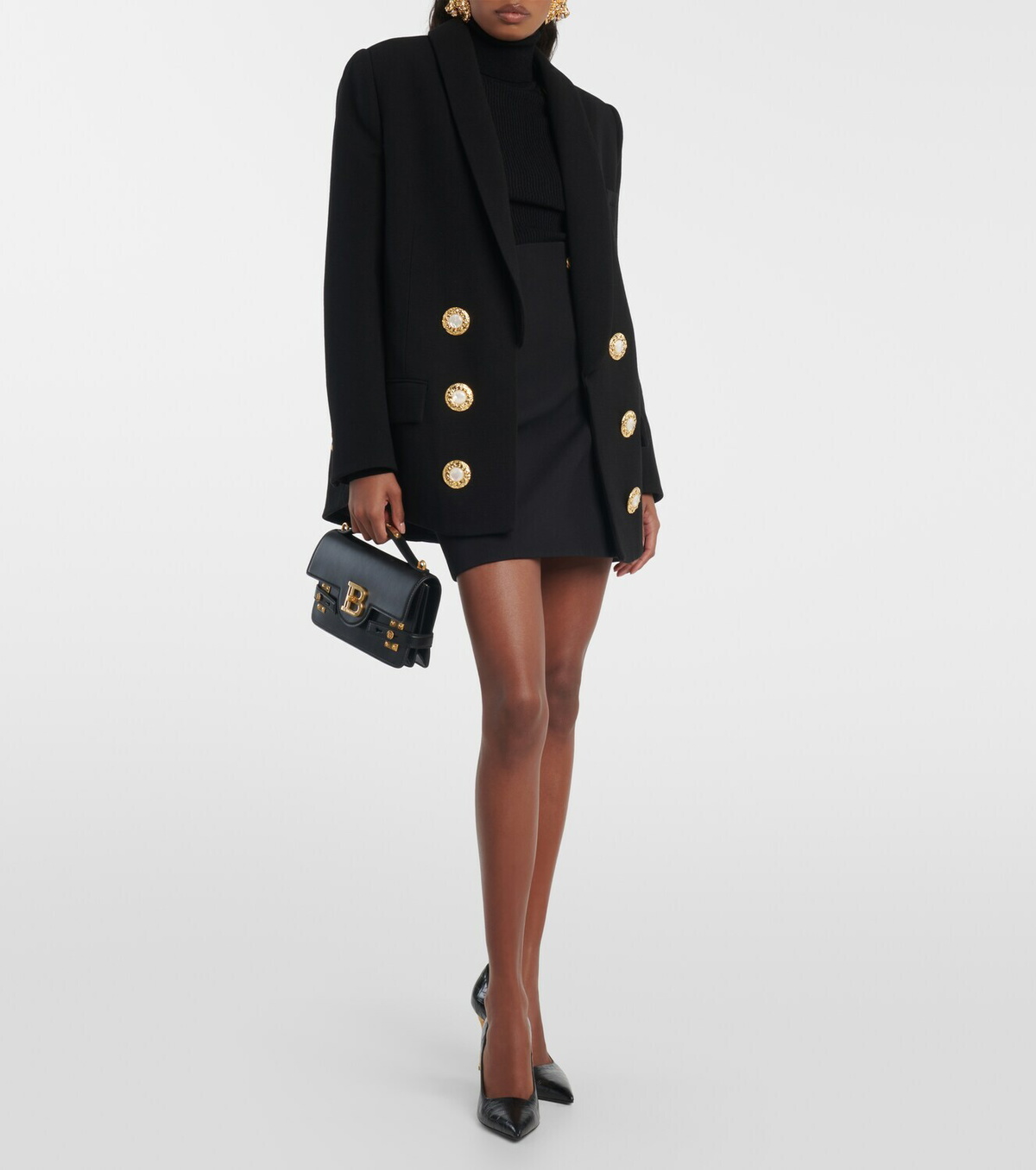 Balmain Embellished virgin wool jacket Balmain