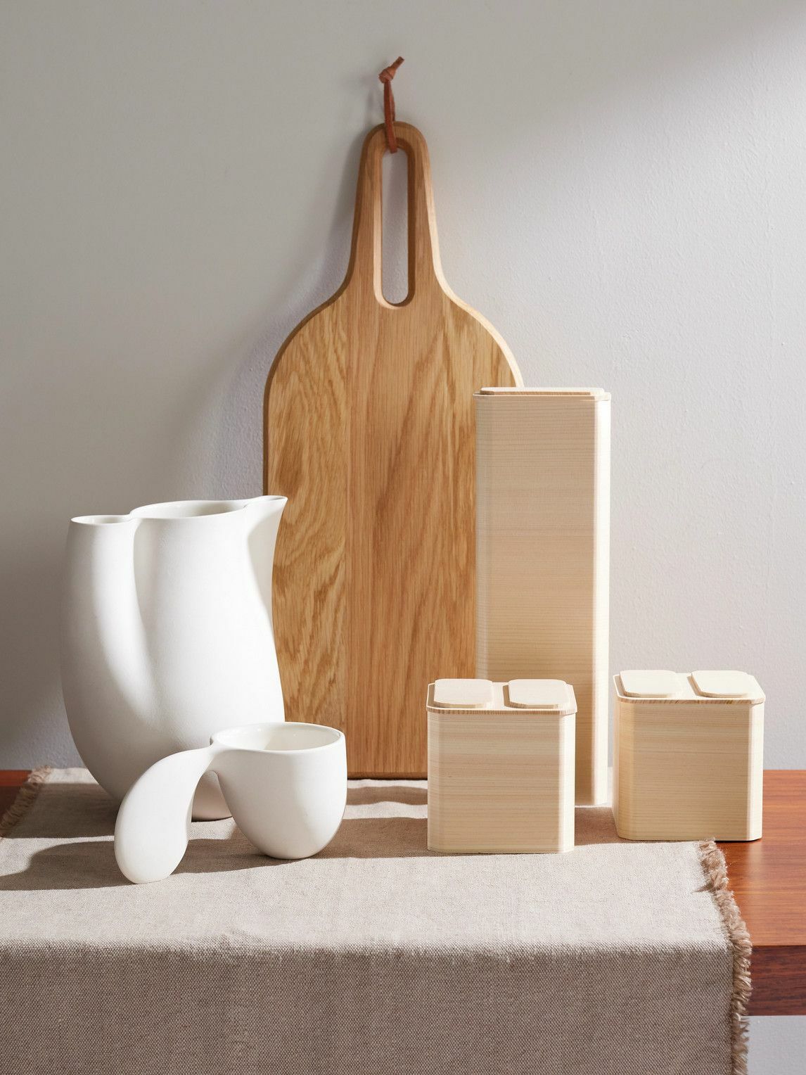Japan Best - Set of Three Hinoki Wood Canisters Japan Best