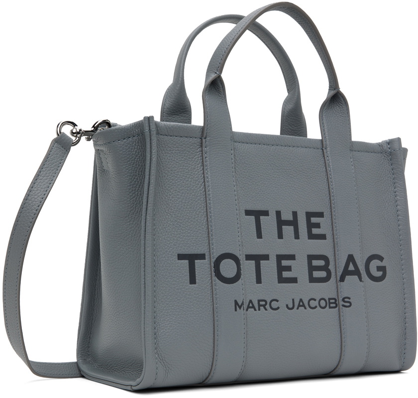 Marc Jacobs Gray 'The Leather Medium Tote Bag' Tote Marc Jacobs