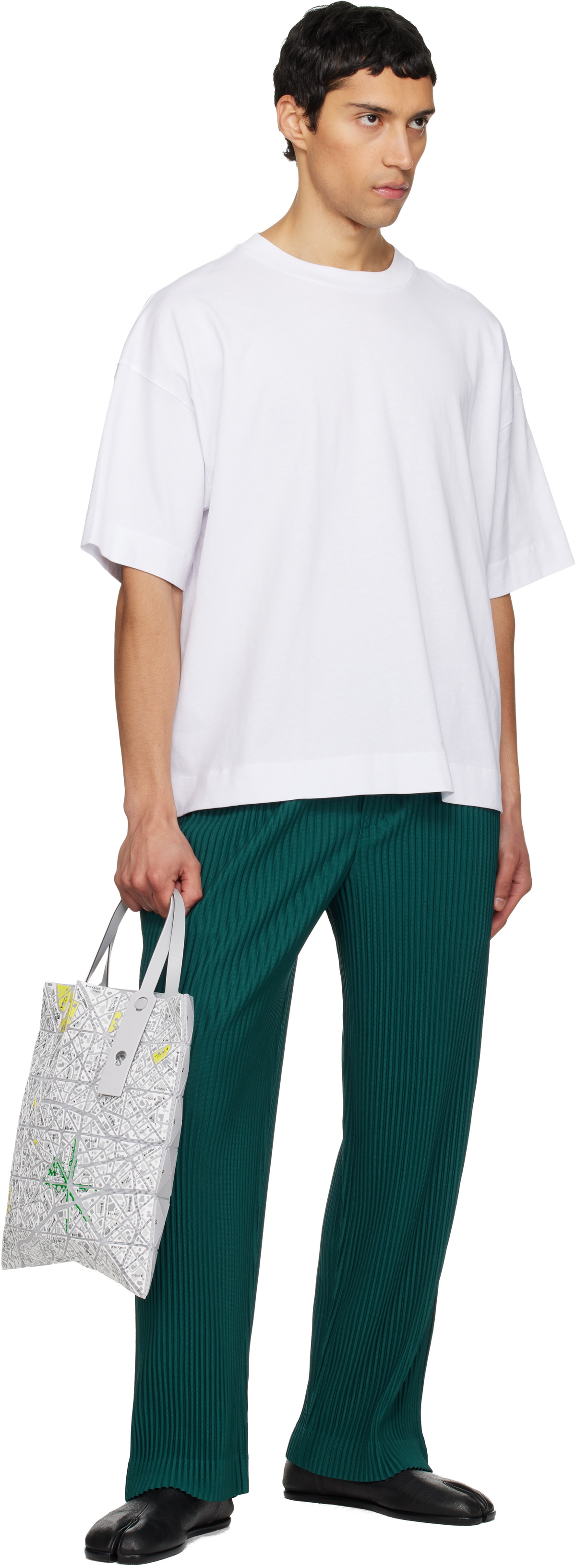 BAO BAO ISSEY MIYAKE White Map Tote Bao Bao Issey Miyake