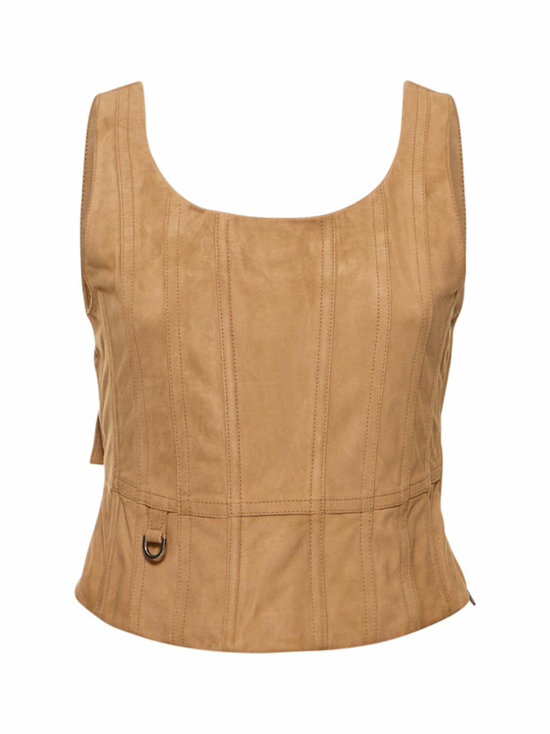 SAKS POTTS - Syra Suede Corset Top Saks Potts