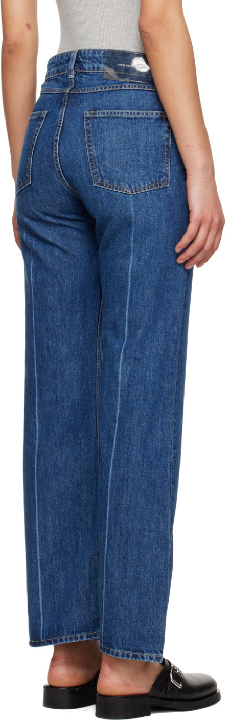 Our Legacy Blue Crease Jeans Our Legacy