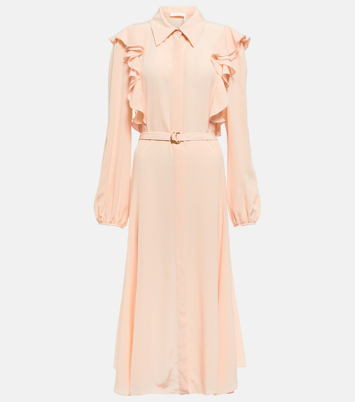 Chloe - Ruffled silk shirt dress Chloe