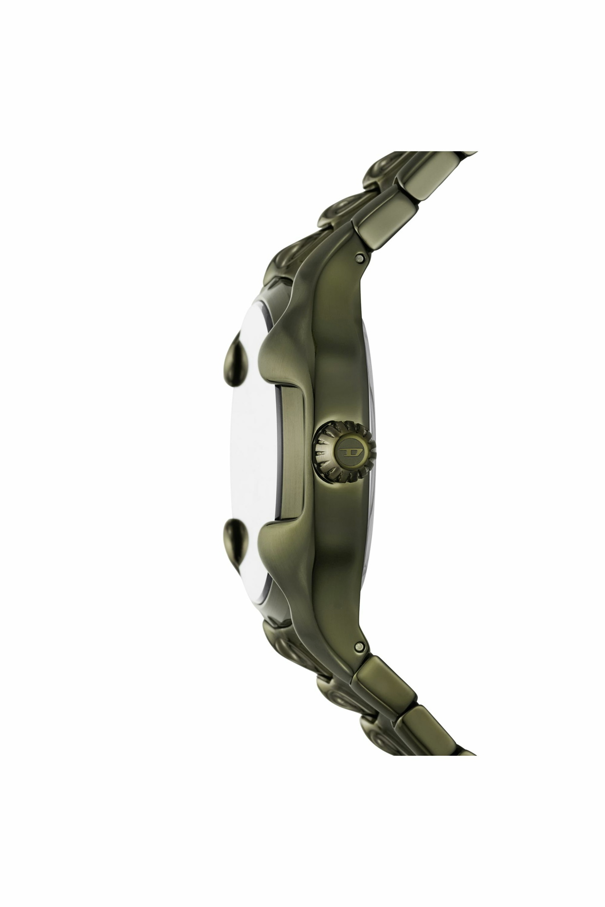 Diesel Vert Three-Hand Date Green Stainless Steel Watch - Timeframes ...