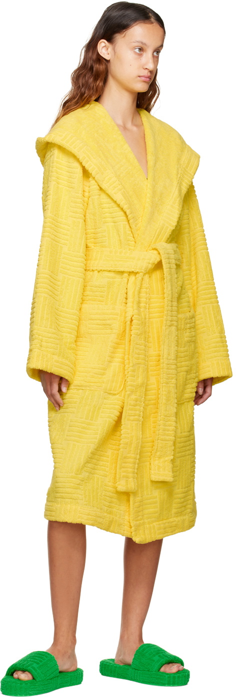 Bottega Veneta Yellow Intreccio Bathrobe Bottega Veneta