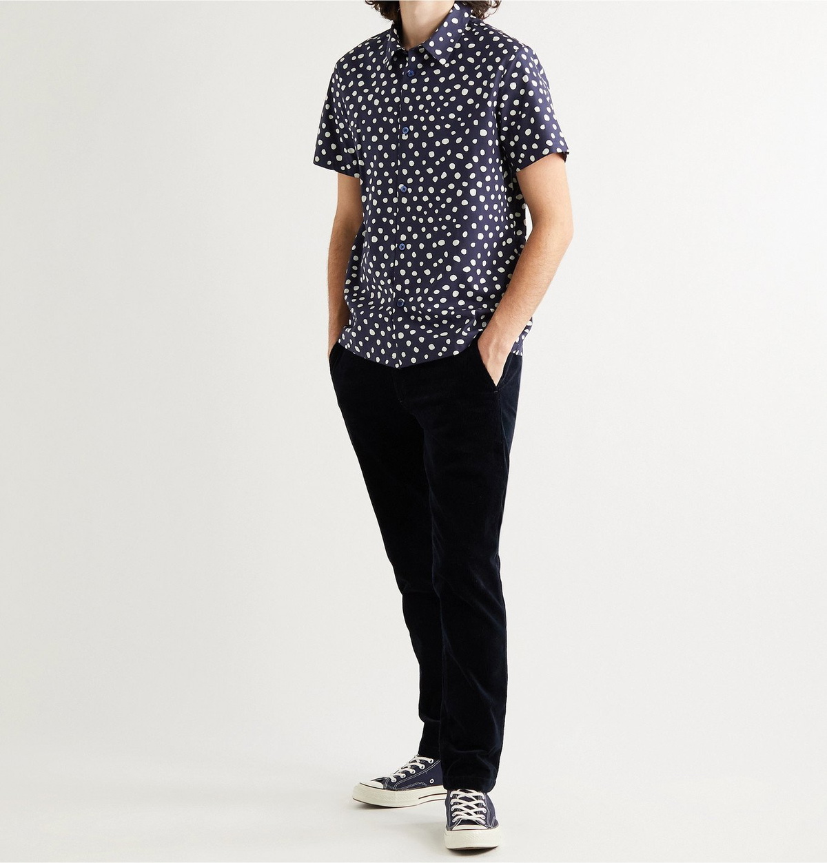 A.P.C. - Léandre Polka-Dot Cotton Shirt - Blue A.P.C.