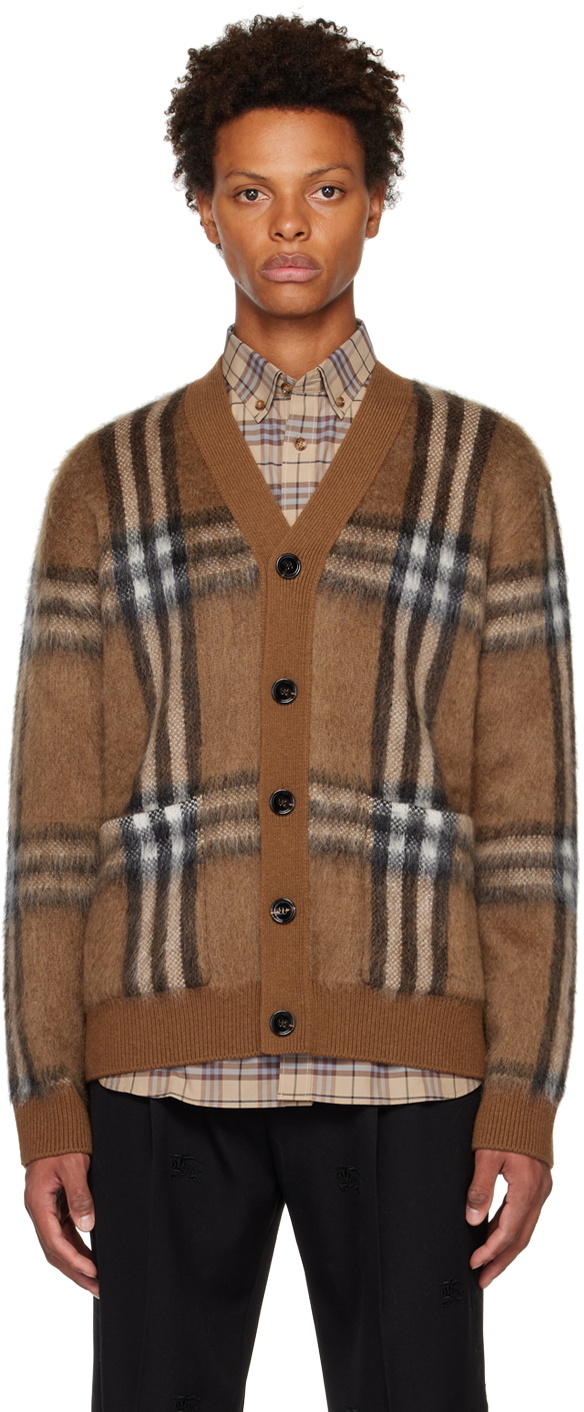 Burberry Brown Check Cardigan Burberry