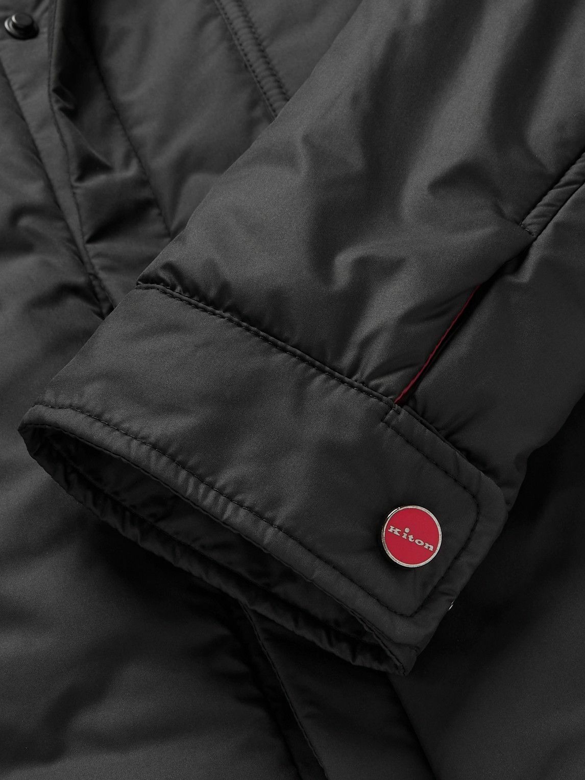 Kiton - Slim-Fit Padded Shell Jacket - Black Kiton