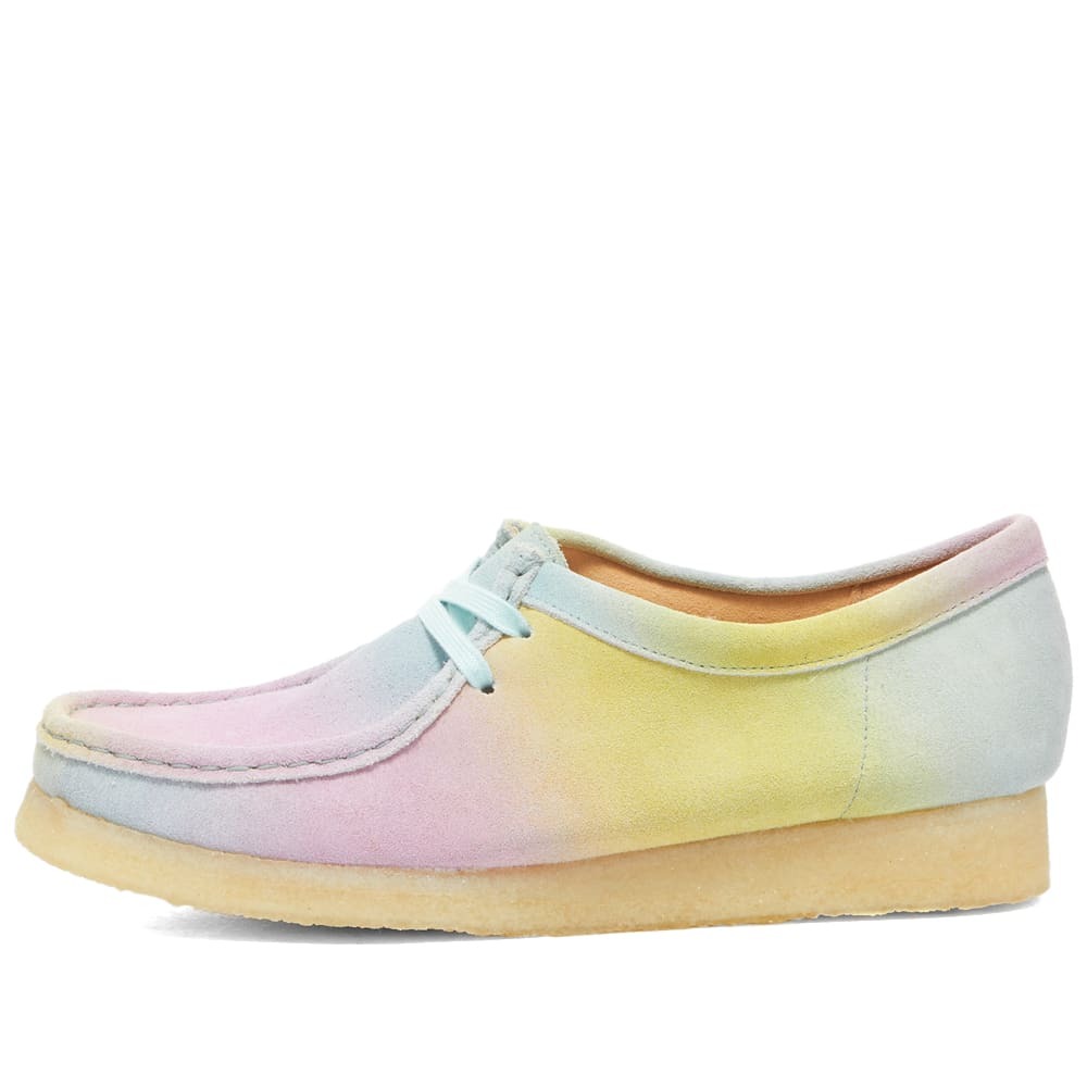Clarks Originals Women's Wallabee in White/Blue Clarks Originals