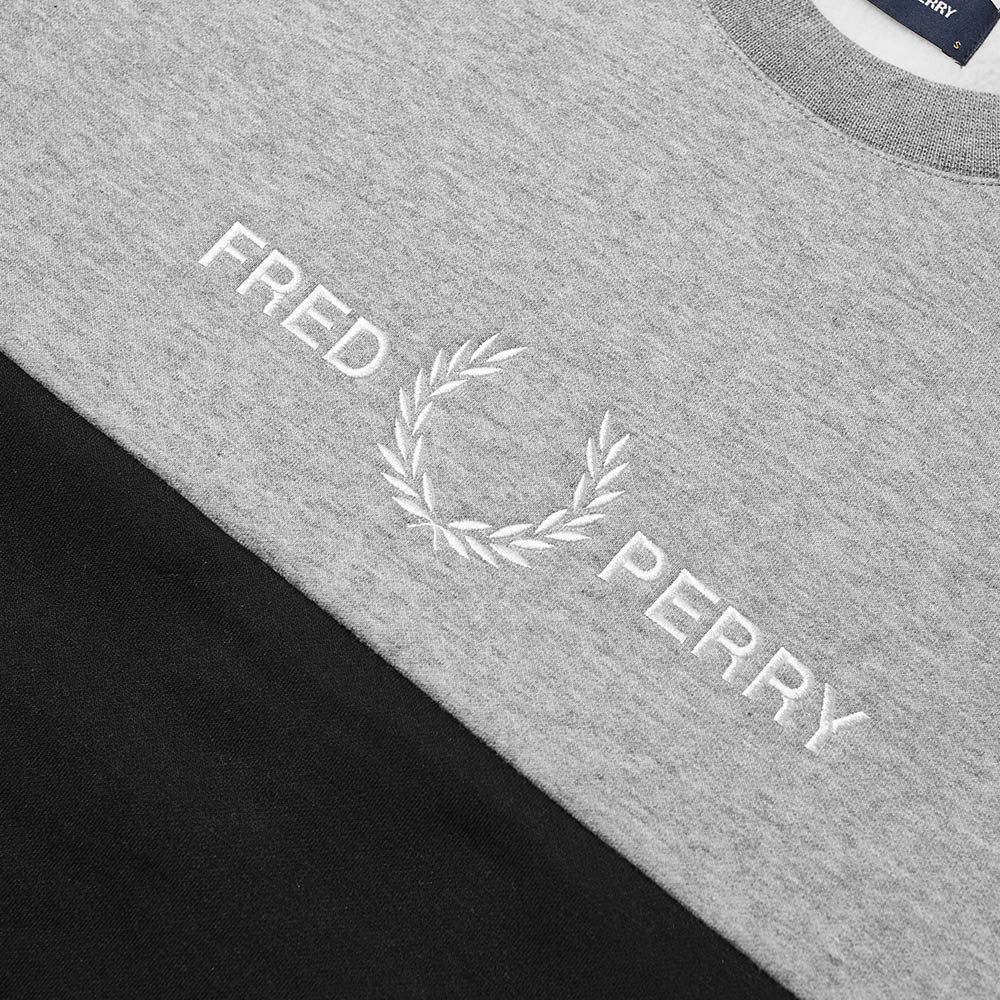 Fred Perry Authentic Block Logo Crew Sweat Fred Perry Authentic
