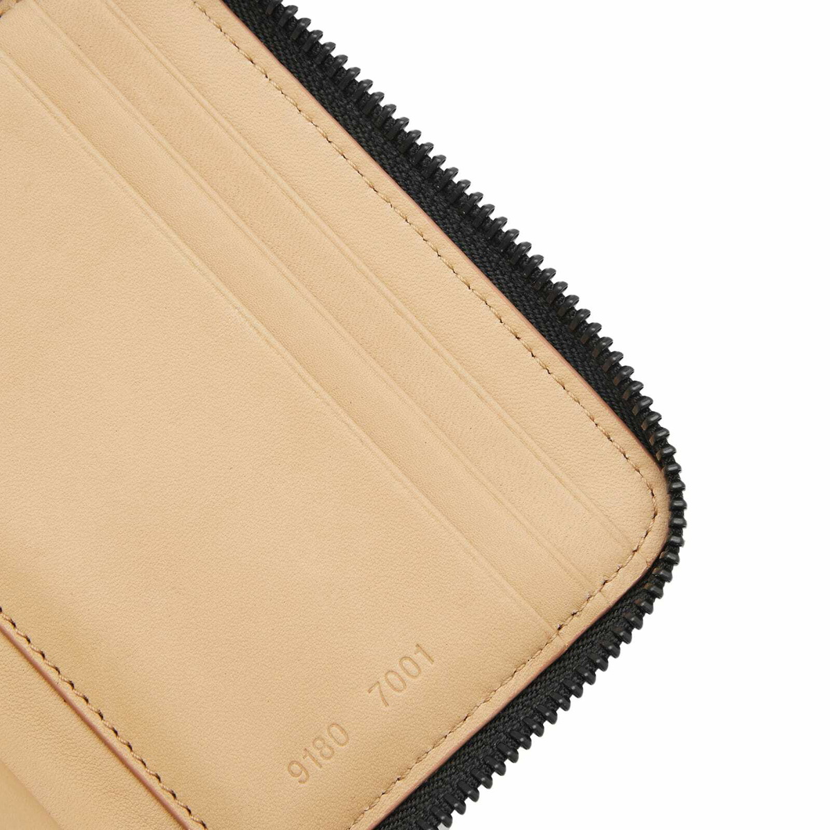 Common Projects Men's Zip Coin Case in Black Textured Common Projects