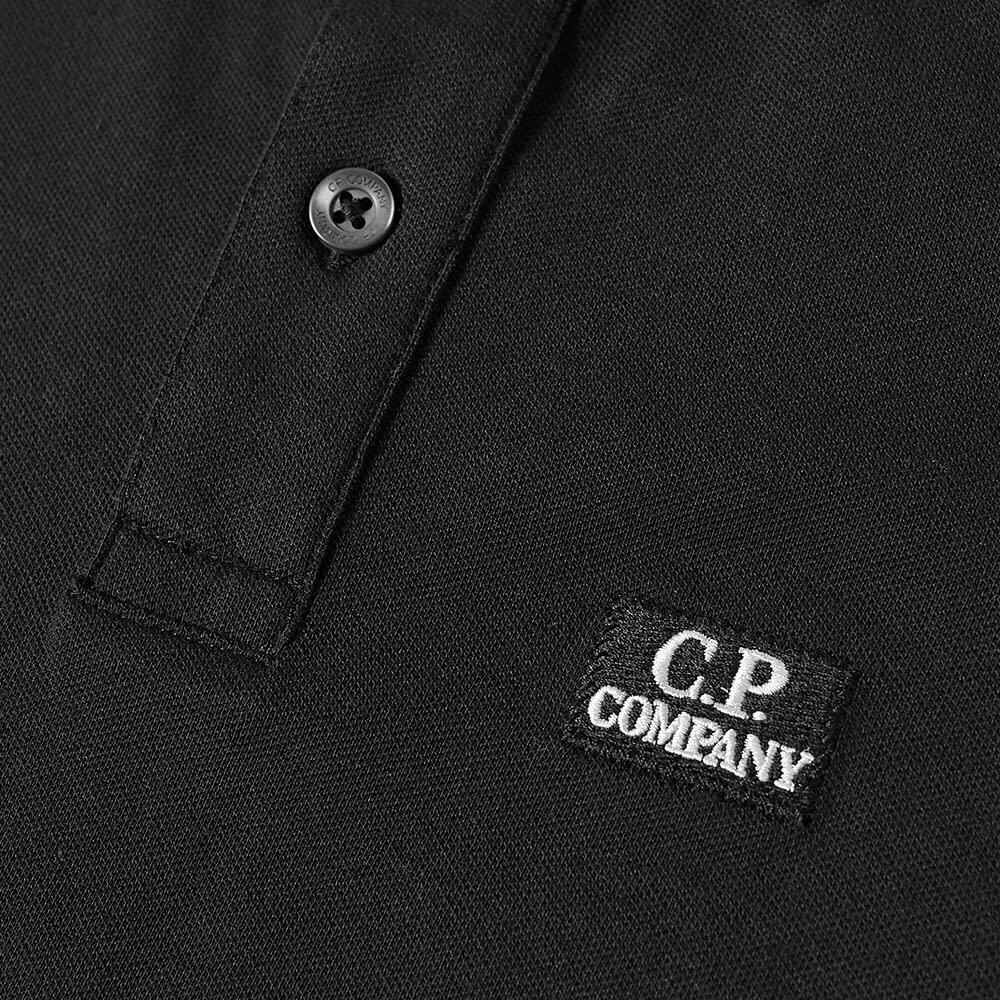C.P. Company Undersixteen Men's Patch Logo Polo Shirt in Black C.P ...