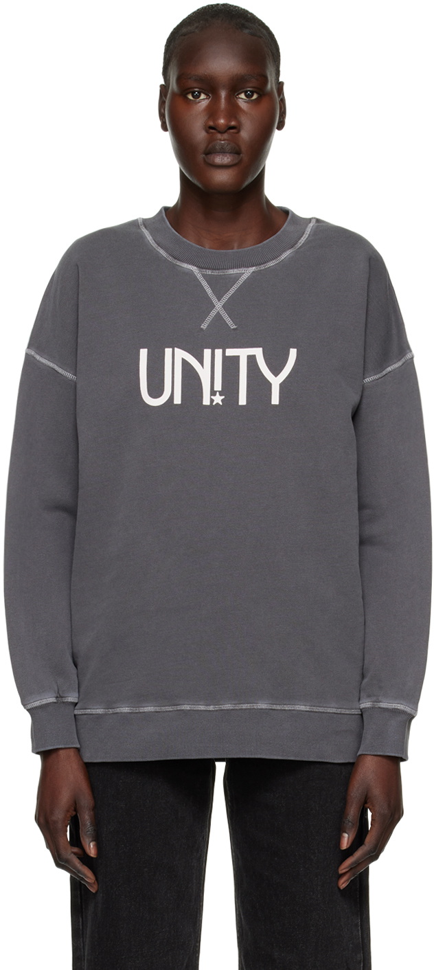 Ksubi Gray Unity Star Oh G Crew Sweatshirt Ksubi