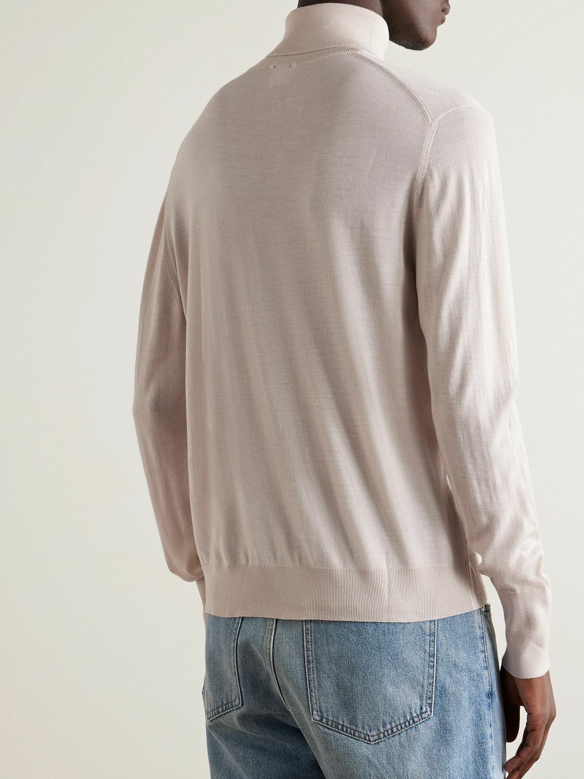 Eleventy - Wool Rollneck Sweater - Neutrals Eleventy