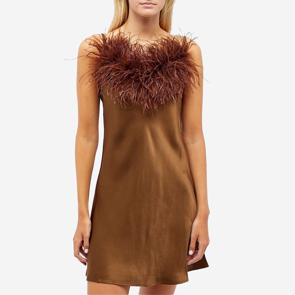 Sleeper Women's Boheme Mini Dress in Brown Sleeper