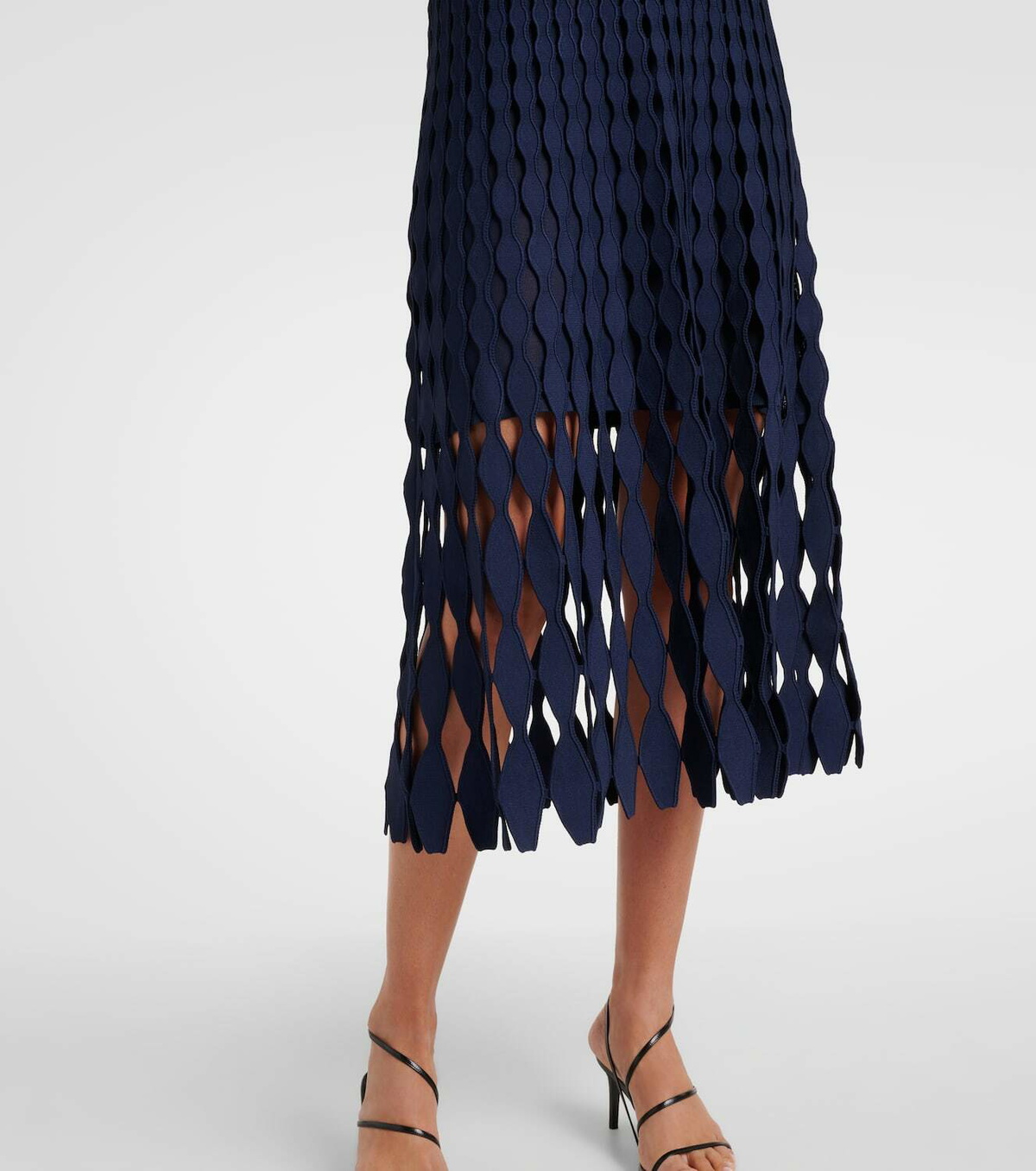 Simkhai Wilma open-knit midi skirt Simkhai