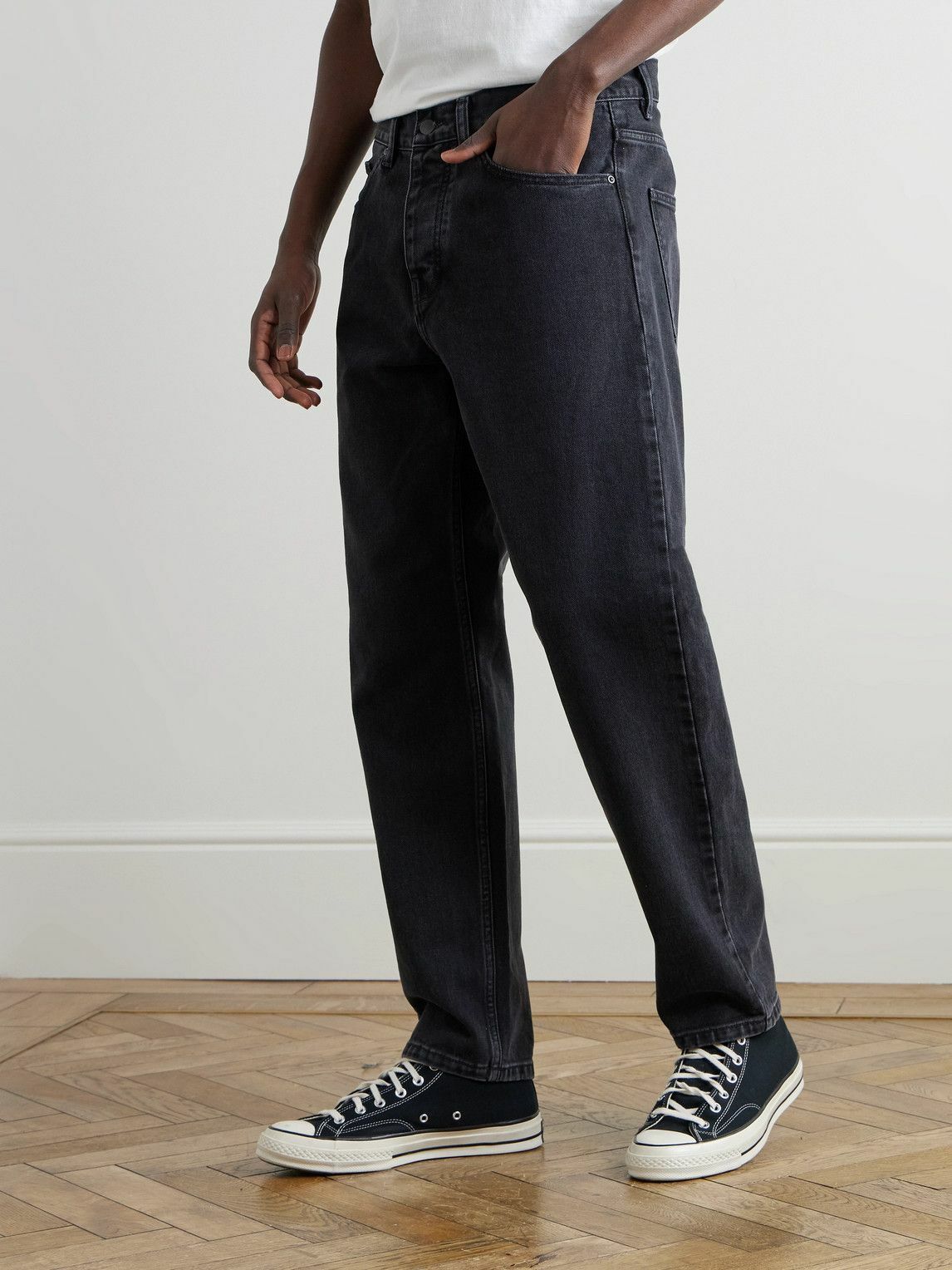 Carhartt WIP - Newel Tapered Logo-Appliquéd Jeans - Black Carhartt WIP