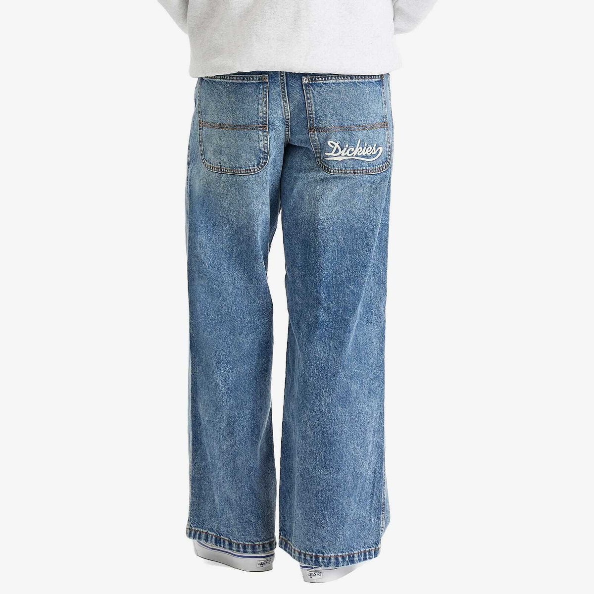 Dickies Men's Loose Wave Denim Jeans in Rinsed Blue W/Fade Dickies ...