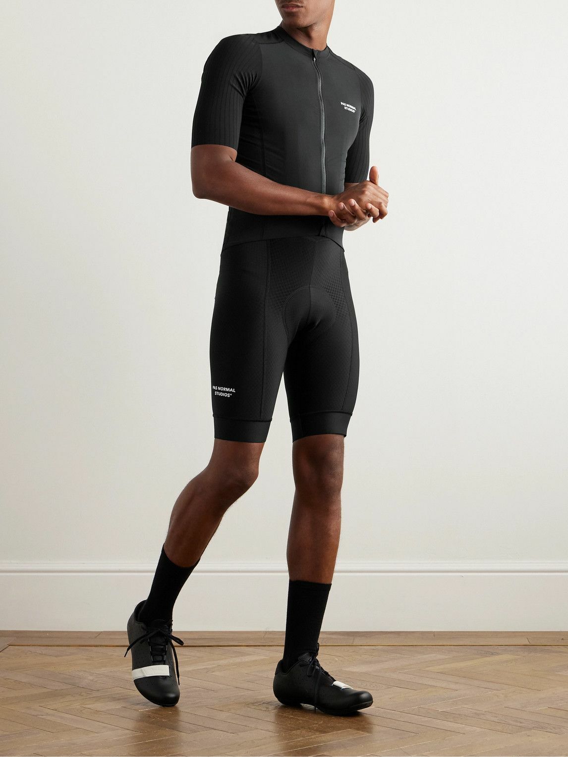 Pas Normal Studios - Essential Logo-Print Cycling Jersey - Black Pas ...