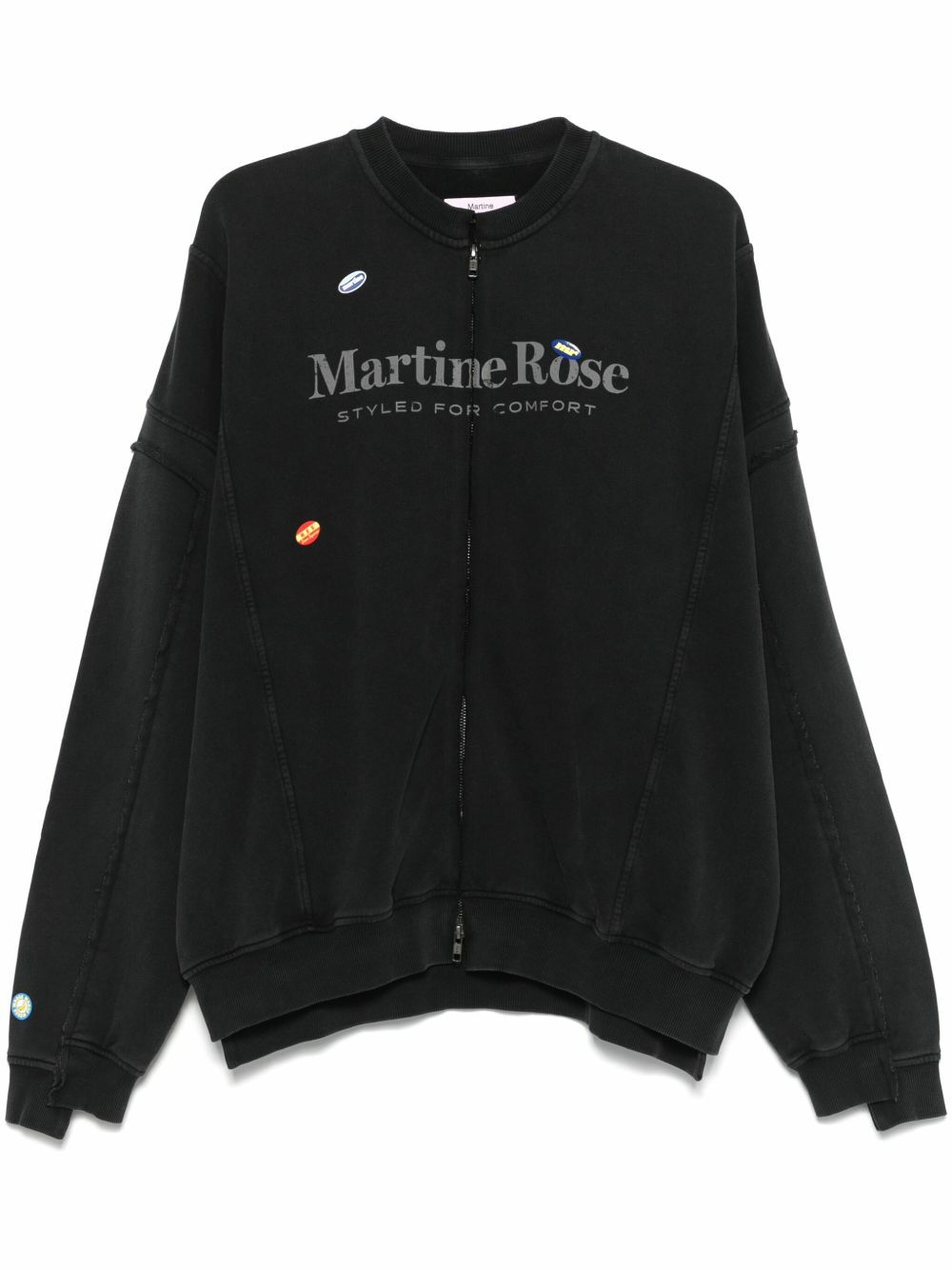 Martine Rose Zip-Up Crew-Neck Sweatshirt Martine Rose