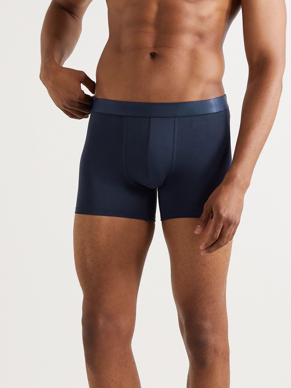 CDLP - Three-Pack Stretch-Lyocell Boxer Briefs - Blue CDLP