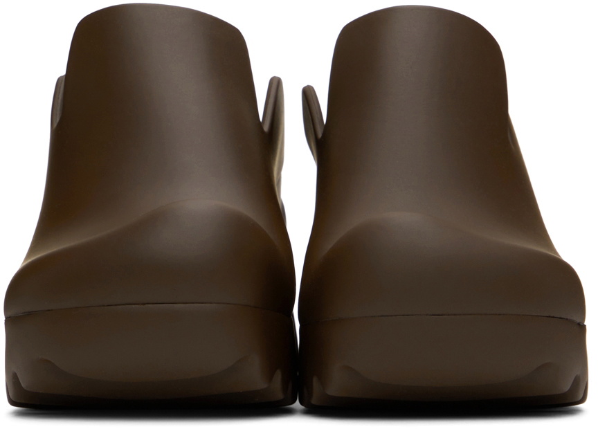 Bottega Veneta Brown Rubber Flash Heels Bottega Veneta