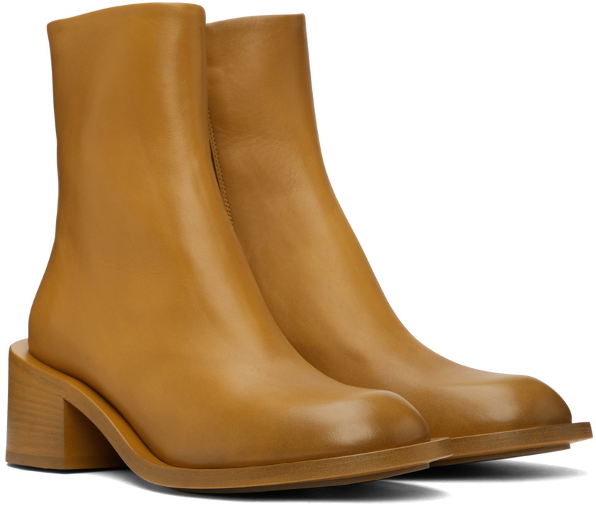 Marsèll Orange Zip-Up Boots Marsèll