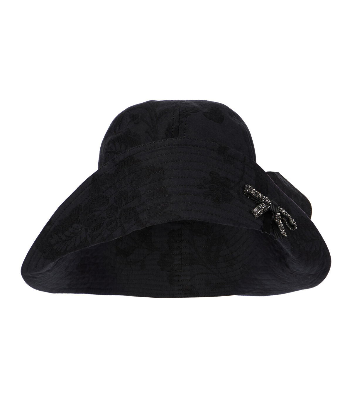 Erdem - Embellished cotton bucket hat Erdem