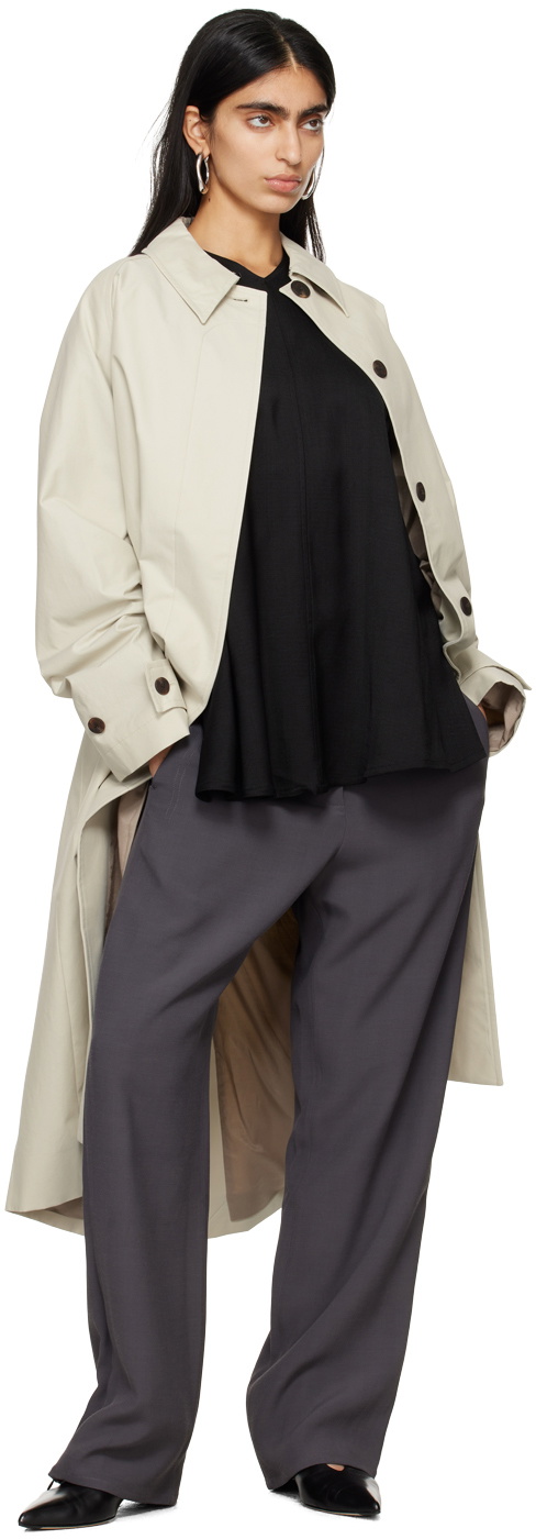 Studio Nicholson Off-White Holin Trench Coat Studio Nicholson