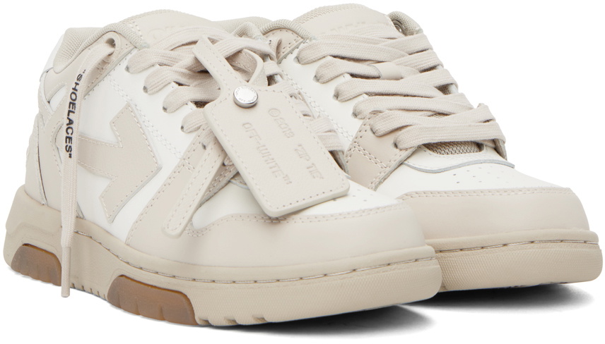 Off-White White & Beige Out Of Office Sneakers Off-White