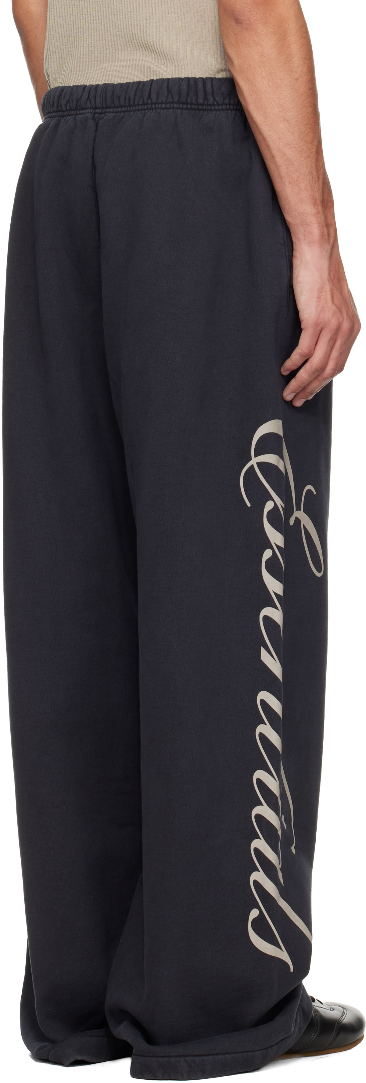 Fear of God ESSENTIALS Black Holiday Heavy Fleece Lounge Sweatpants ...