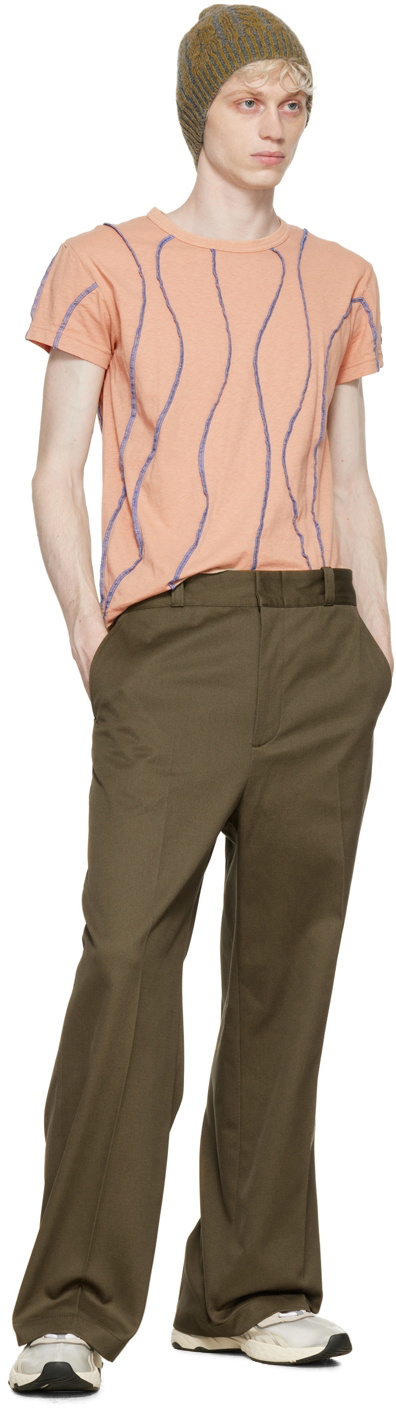 Acne Studios Pink Overlock Stitch T-Shirt Acne Studios