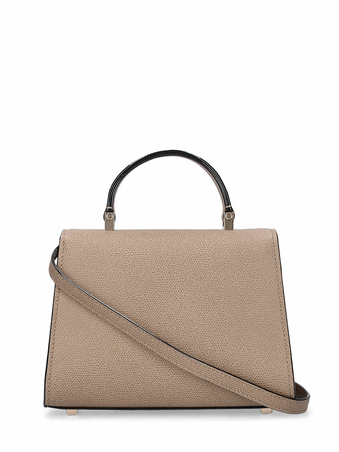VALEXTRA - Micro Iside Grain Leather Top Handle Bag Valextra